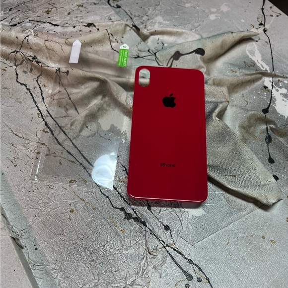 Cell Phones & Accessories | Phone Xs Max Back Glass Big Hole Red Color ...